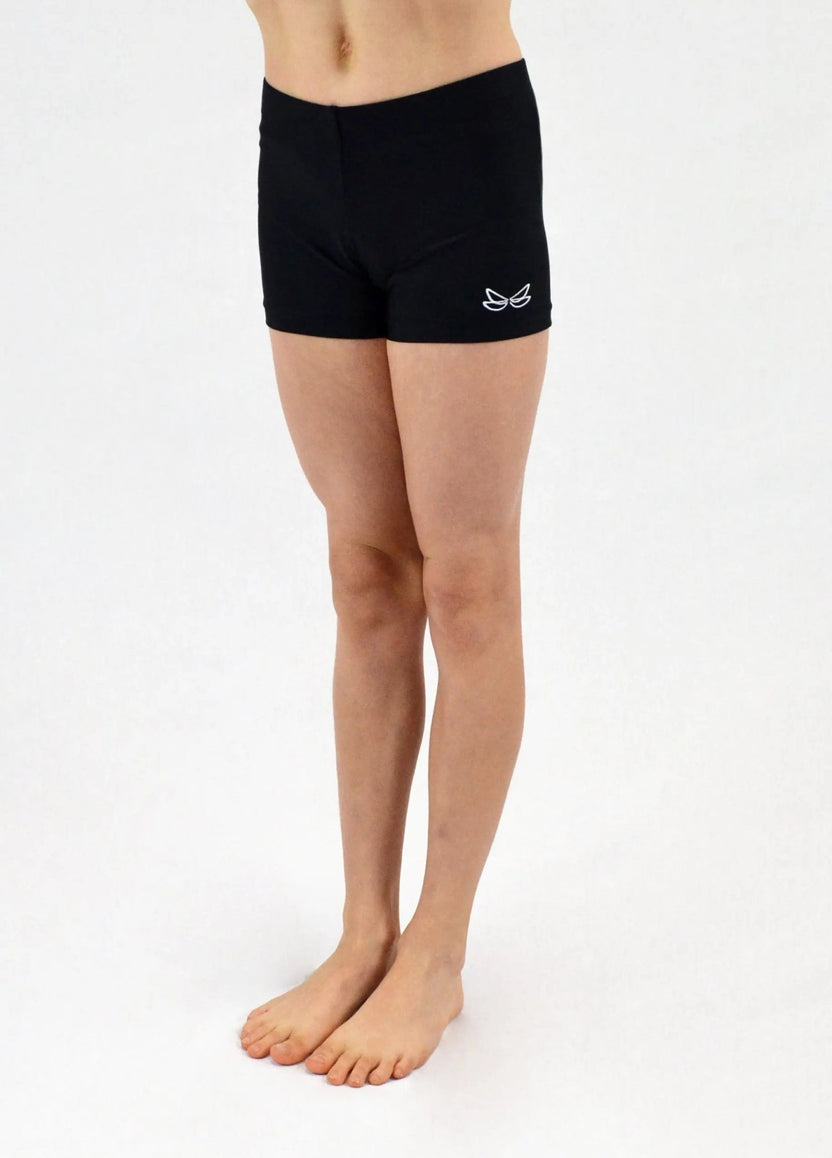 Girls Black Lycra Shorts - Dragonfly - Gymnastics Leotards – Dragonfly ...