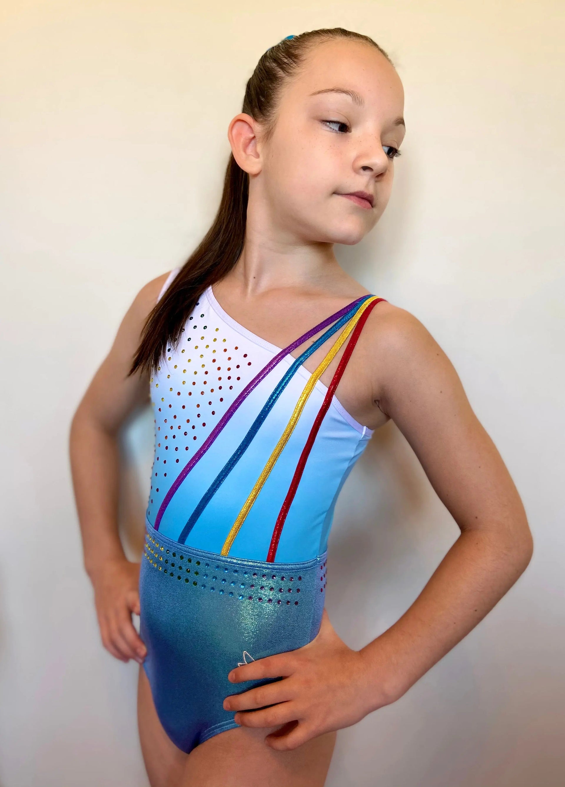 Dragonfly Leotards | Rainbow Sash | Gymnastics in Comfort